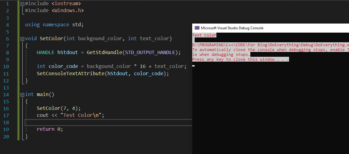 Windows.h Và Hàm Định Dạng Nội Dung Console (P2) | CodeLearn